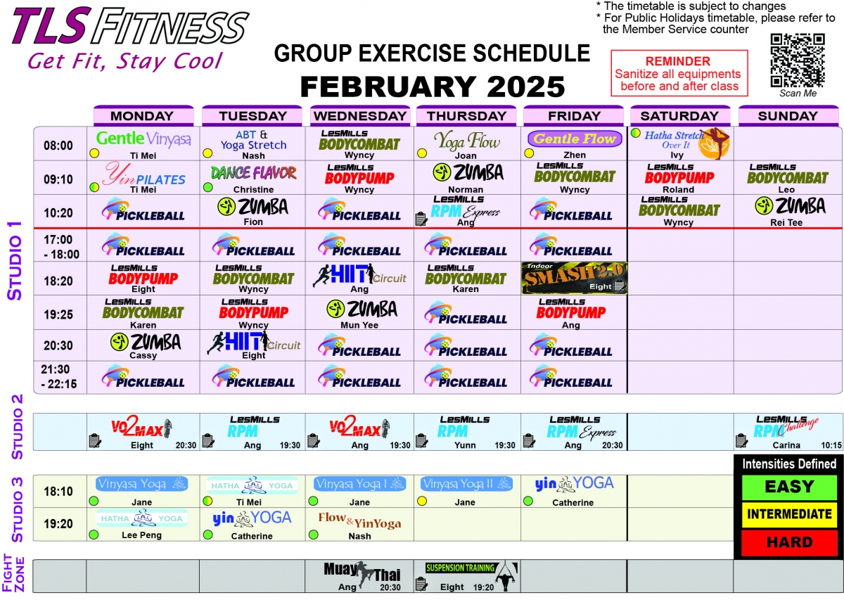 Timetable | TLS Fitness